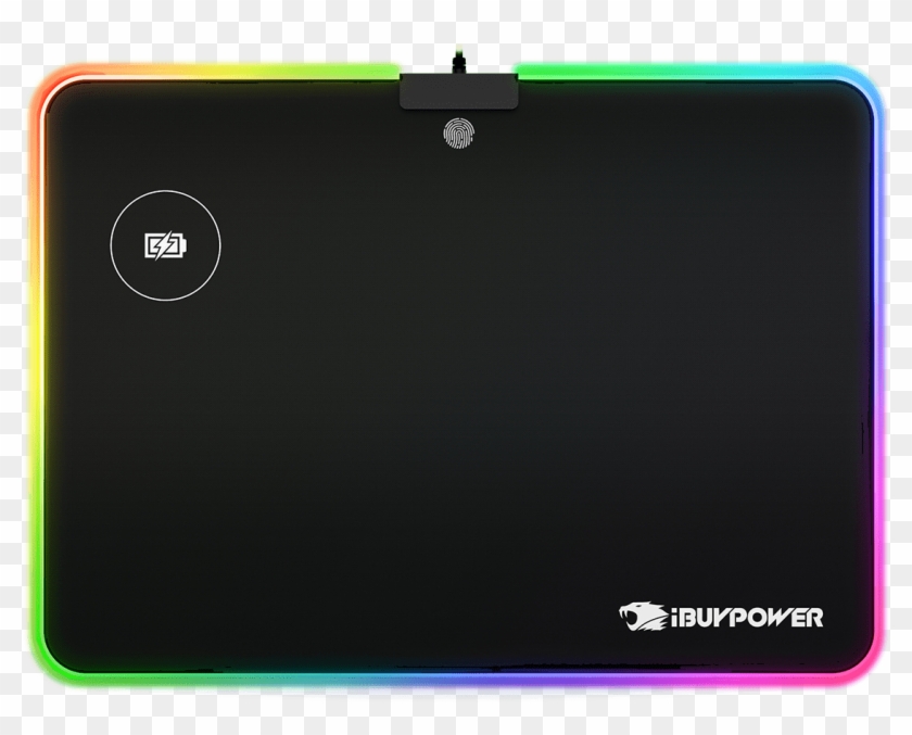 Ibuypower Rgb Qi® Wireless Charging Mouse Pad Metal - Smartphone, HD ...