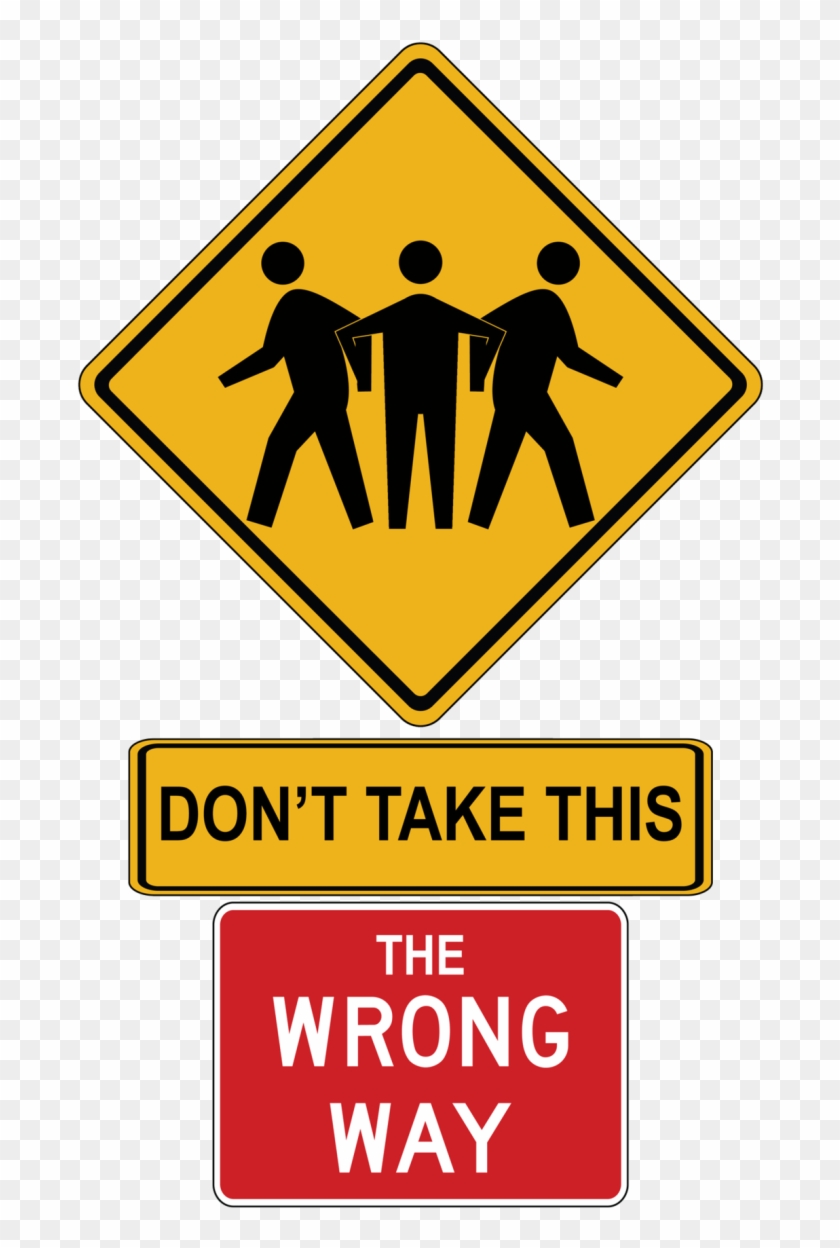 Wrong Way Sign, HD Png Download - 695x1173(#5037306) - PngFind