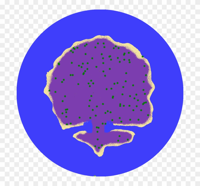 Map In 2d - Circle, HD Png Download - 700x700(#5043397) - PngFind