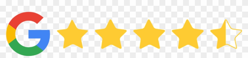 Google-review - 4 1 2 Stars, HD Png Download - 1200x300(#5043719) - PngFind