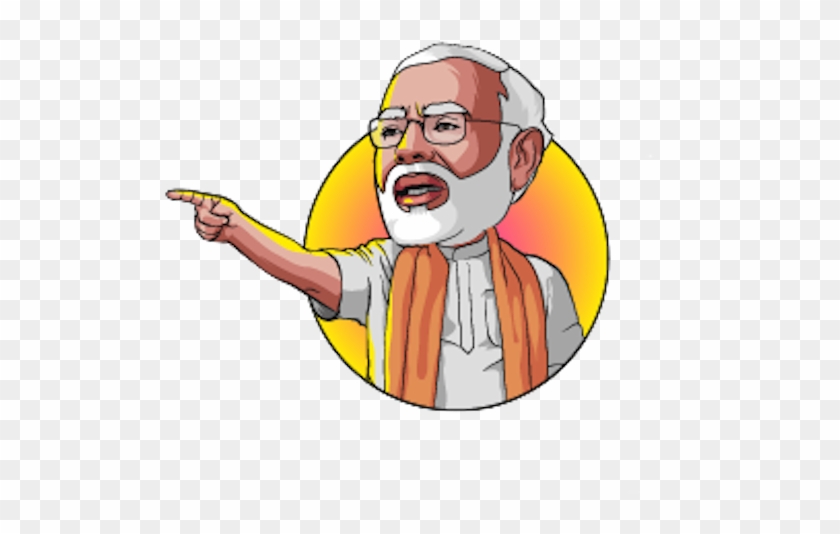 Narendra Modi Stickers Messag - Modi Vector, HD Png Download - 618x618 ...