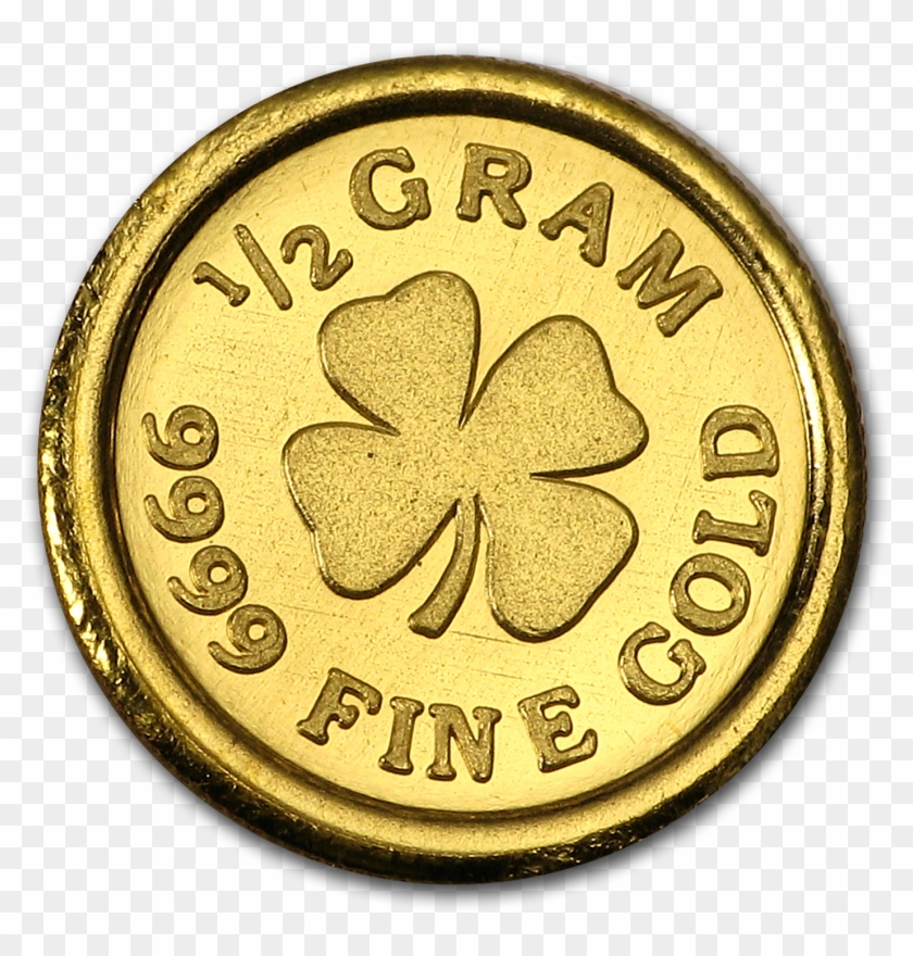 1/2 Gram Gold Round - Coin, HD Png Download - 1500x1500(#5061315) - PngFind