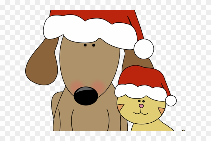 Christmas Cat And Dog Clip Art, HD Png Download - 640x480(#5064327 ...