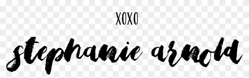 Xoxo Stephanie Arnold Overlay - Calligraphy, HD Png Download - 1702x630 ...