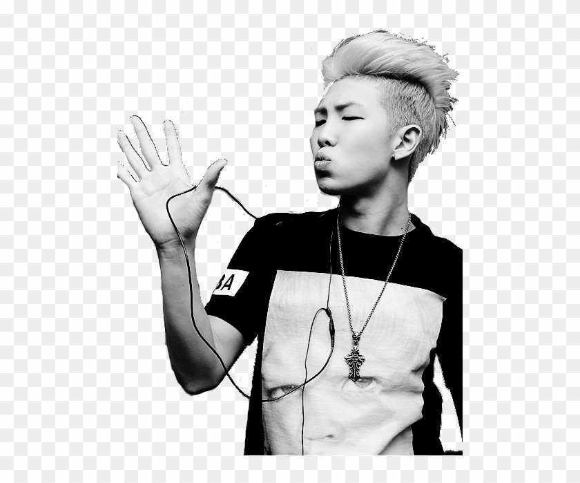 Kim Namjoon Blonde Mohawk, HD Png Download - 500x641(#5084709) - PngFind