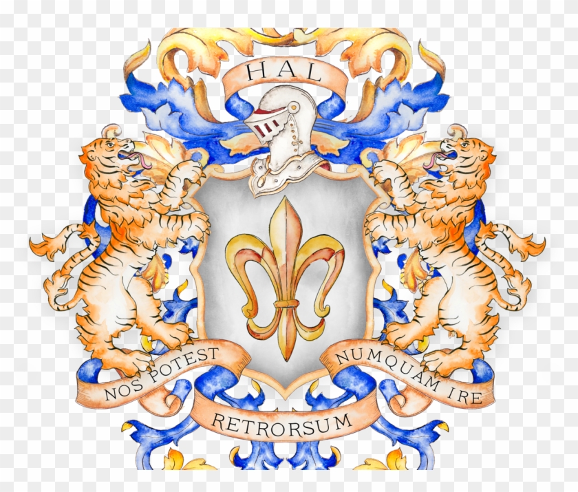 Hal Family Crest - Tiger Coat Of Arms, HD Png Download - 1200x938 ...