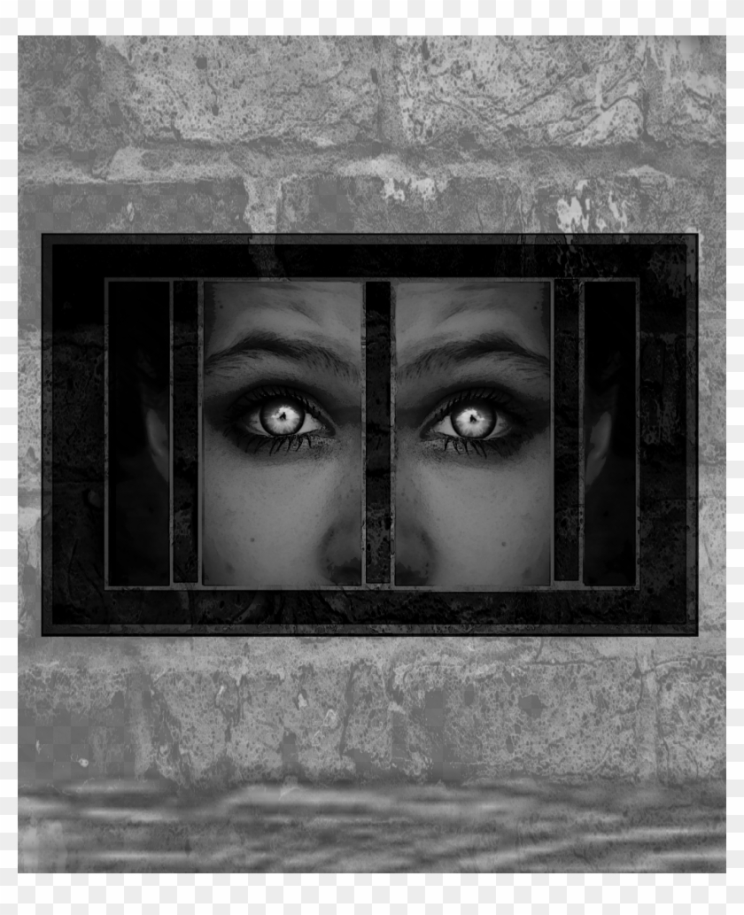 Prisoner Jail Eyes Bars Behindbars Criminal Beautifuley - Monochrome ...