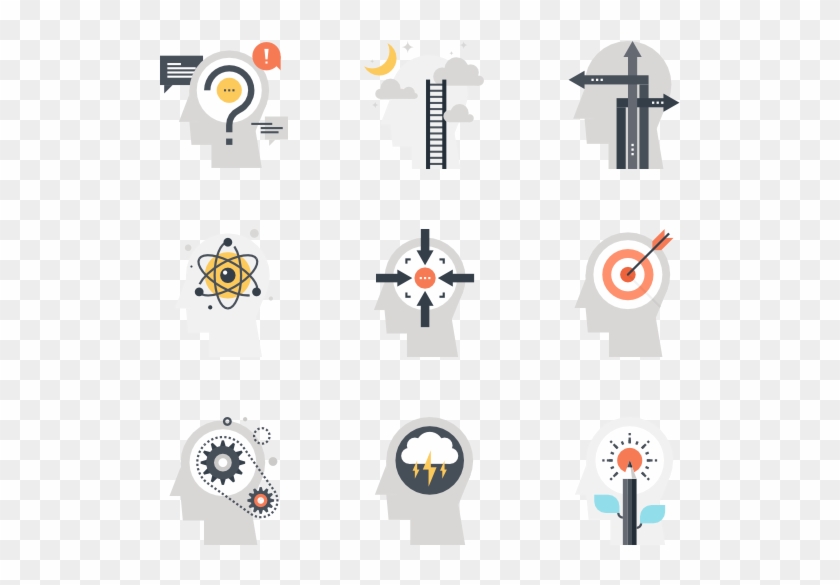 Thinking And Brain Process, HD Png Download - 600x564(#5113892) - PngFind