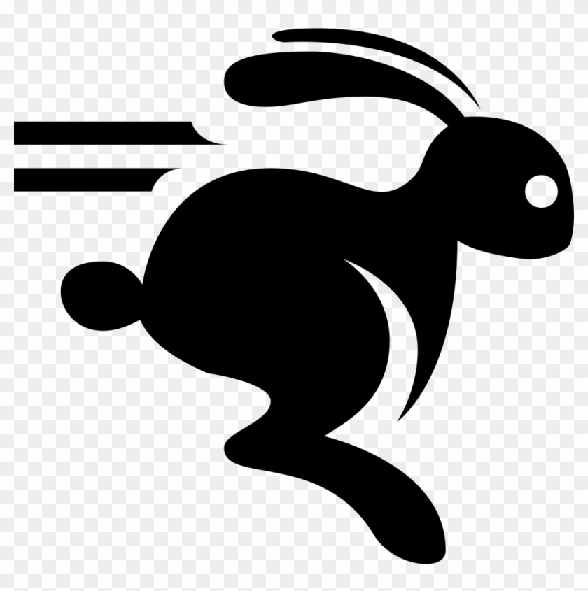 Running Rabbit Clip Art