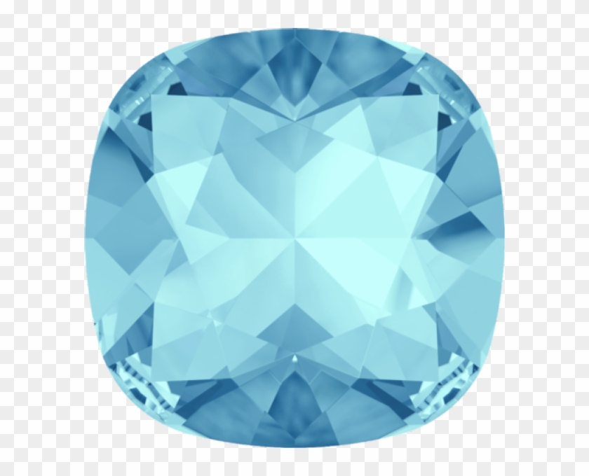 Swarovski 4470 Cushion Cut Square Fancy Stone Aquamarine - Swarovski 4470 Vintage Rose, HD Png ...