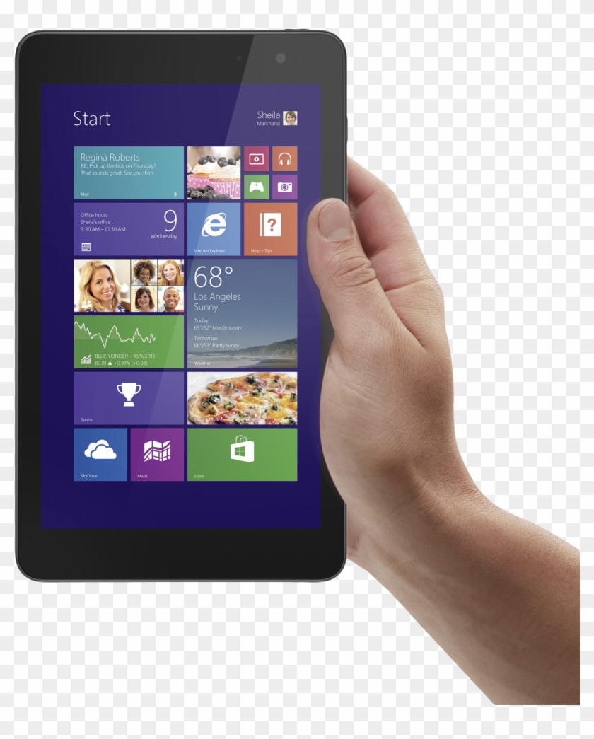 Download Hand Holding Tablet Png Image - Tablet In Hand Transparent ...