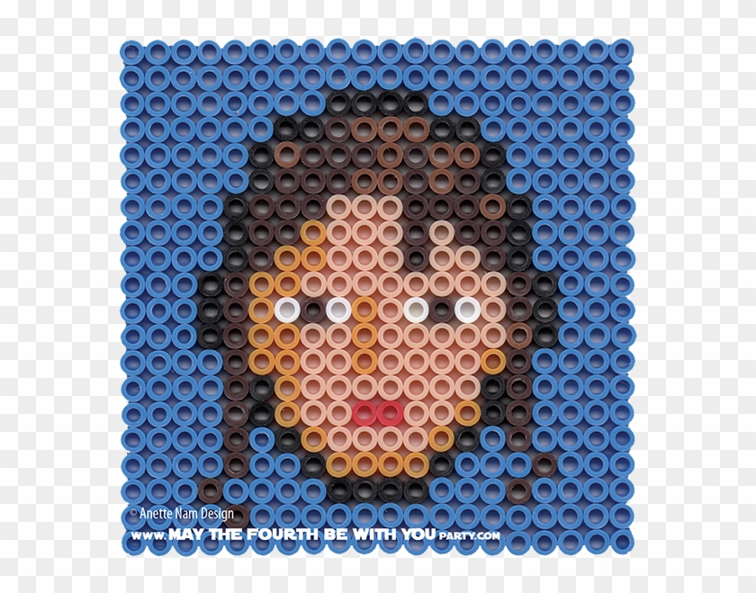 Rey Perler Pattern - Clone Trooper Pixel Art, HD Png Download - 600x597 ...