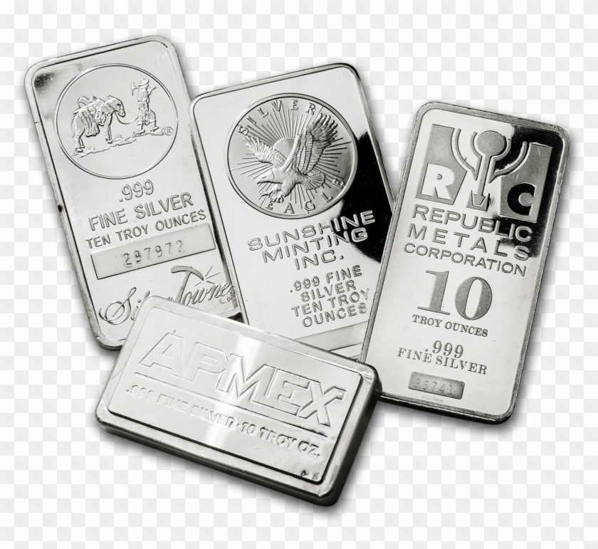 10 Oz Silver Bars For Sale At Apmex - Silver, HD Png Download ...