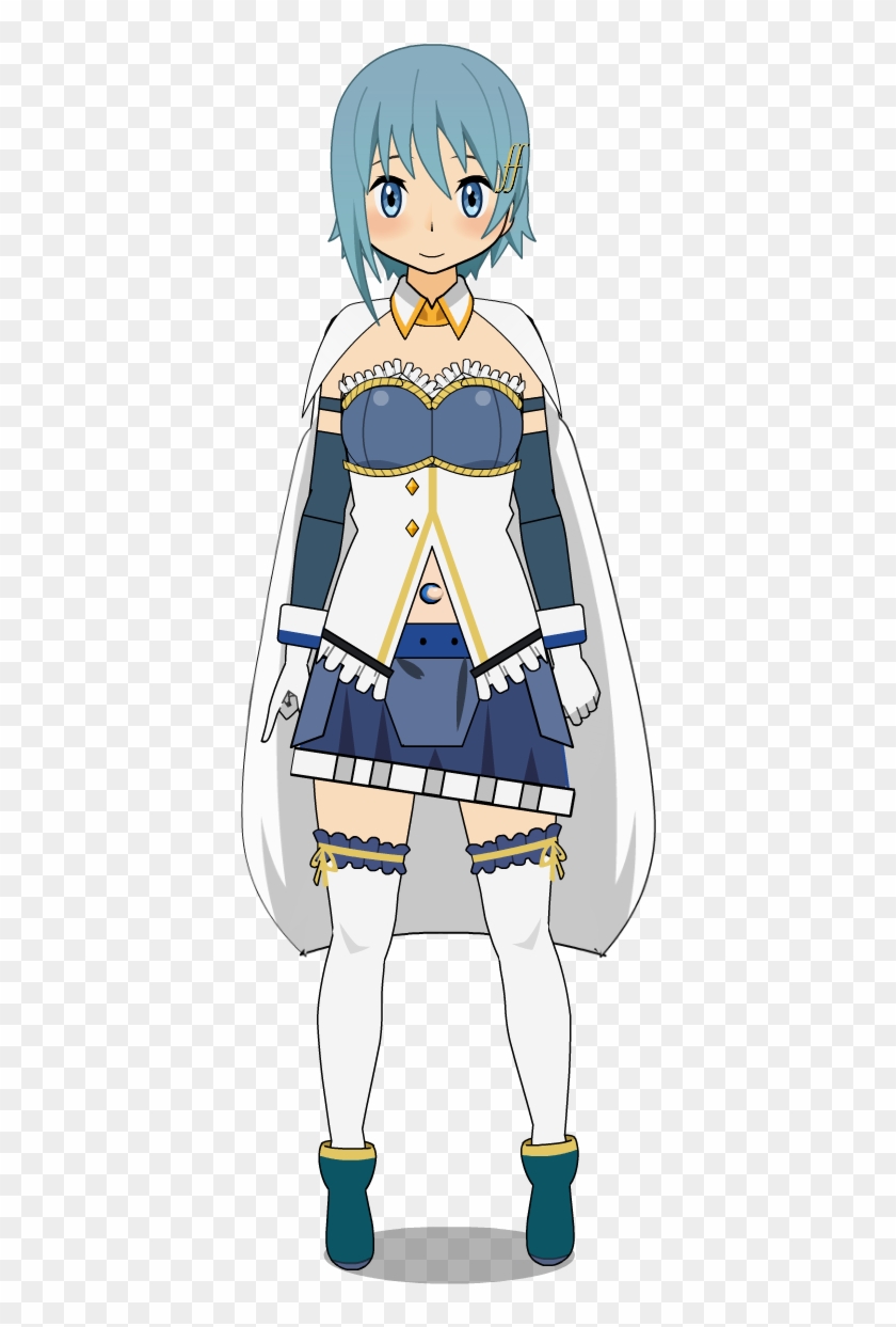 Sayaka Miki Spnati Model V4 - Cartoon, HD Png Download - 600x1400 ...