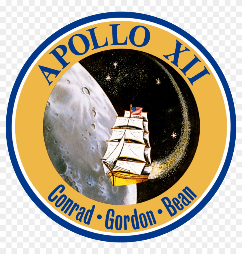Apollo 12 Insignia - Apollo 12 Mission Patch, HD Png Download ...