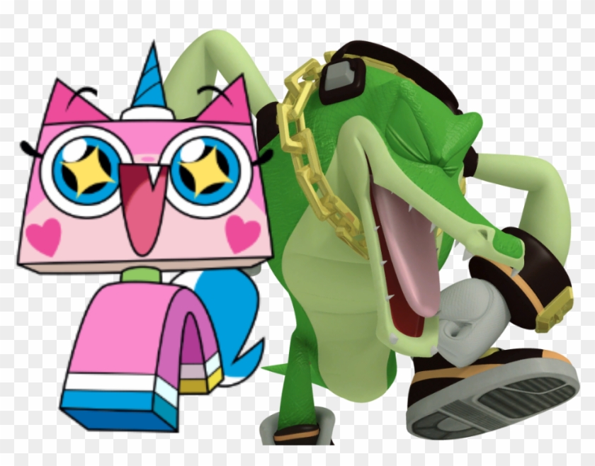 #unikitty And Vector The Crocodille - Vector The Crocodile, HD Png ...