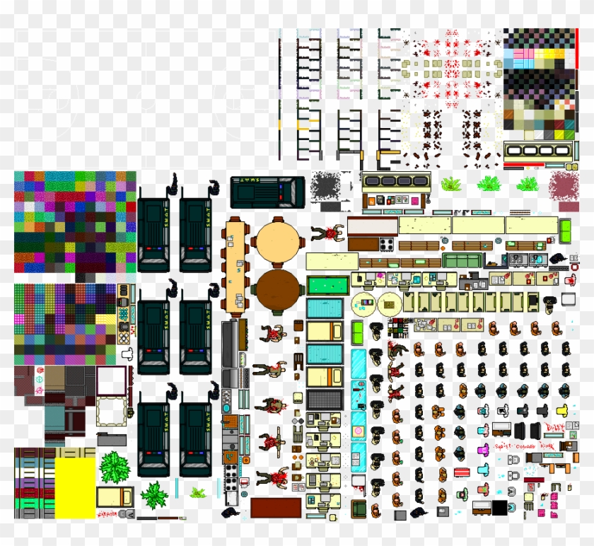 Jacket And Richter Switch Place In The Intro - Hotline Miami 2 Sprites ...