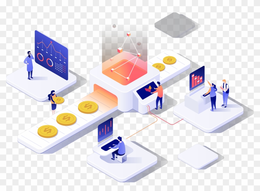 Revolution - Web Development Isometric Illustration, HD Png Download ...