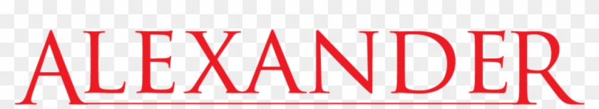 Alexander Logo Red Format=1500w, HD Png Download - 1000x213(#5256732 ...