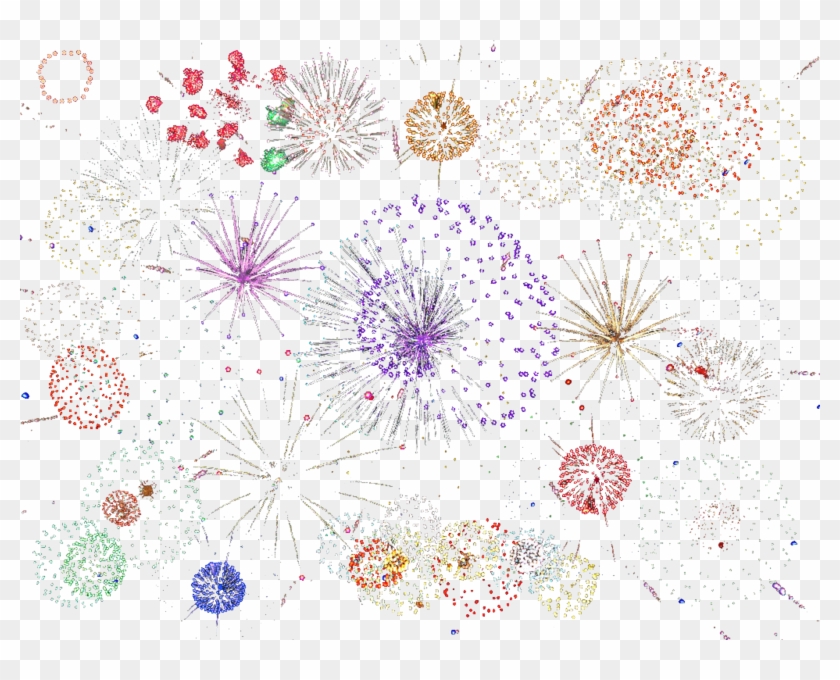 4th Of July Fireworks - Motif, HD Png Download - 800x600(#5272038 ...