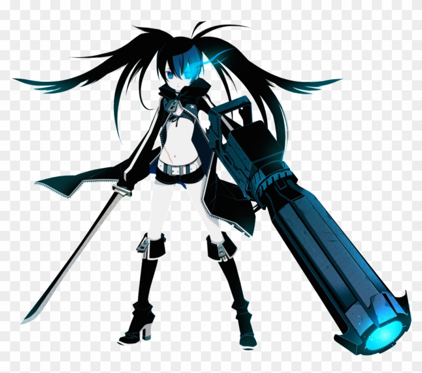 Black Rock Shooter Gun, HD Png Download - 1023x856(#5274677) - PngFind