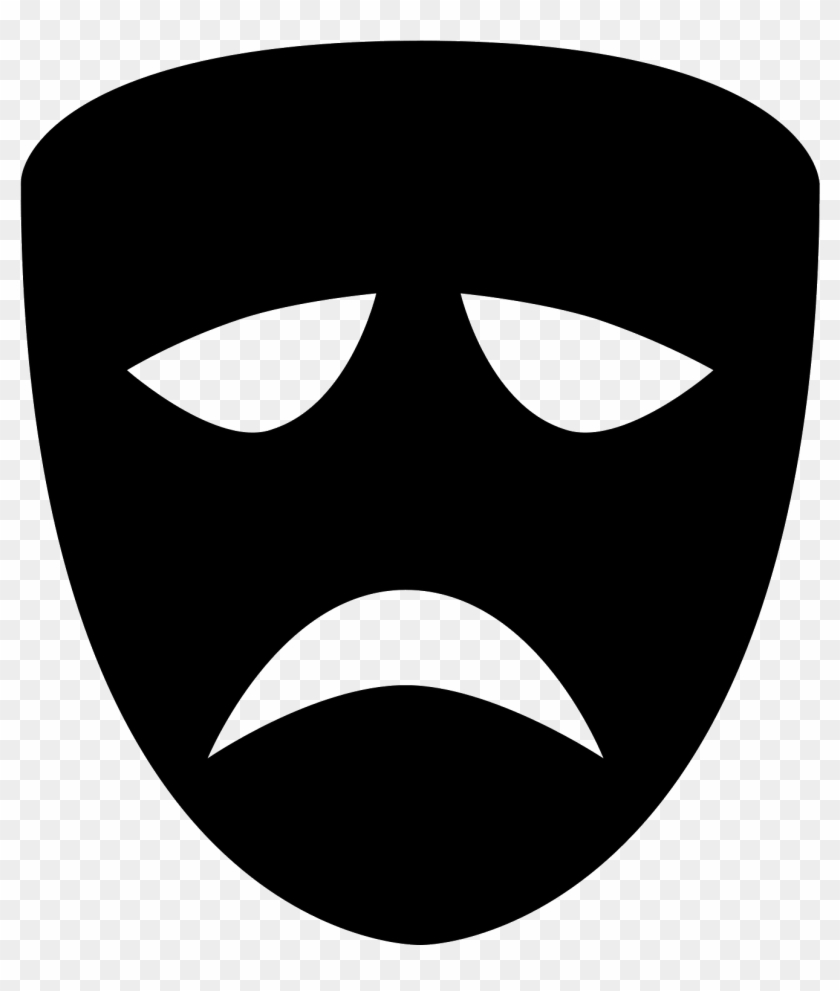 Sad Face Png - Tragedy Mask Png, Transparent Png - 1600x1600(#531392 ...