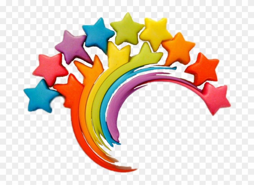 #rainbow #stars #colourful #beautiful #toy, HD Png Download - 690x534 ...