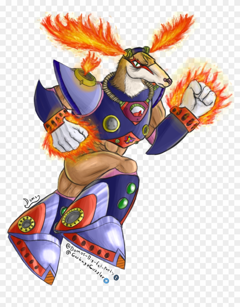 I Drew Flame Stag For The - Cartoon, HD Png Download - 1000x1000 ...