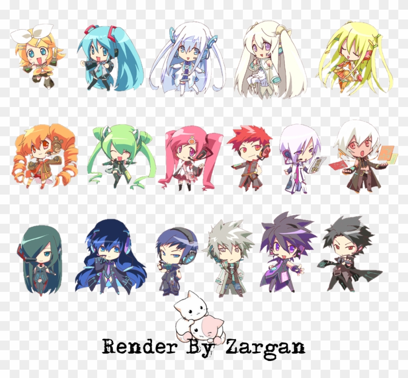 Hatsune Miku All Characters, HD Png Download - 1024x876(#5350785) - PngFind