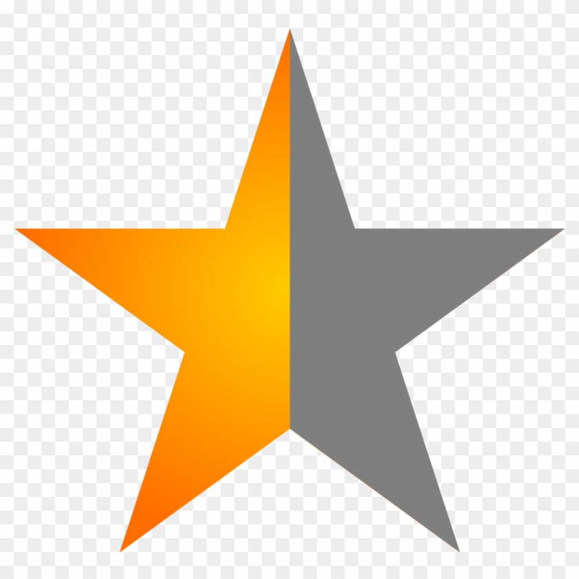 File - Star Half - Svg - Star Half, HD Png Download - 1005x1024 ...