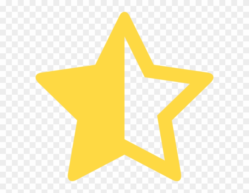Half Star Icon White, HD Png Download - 600x572(#5360734) - PngFind