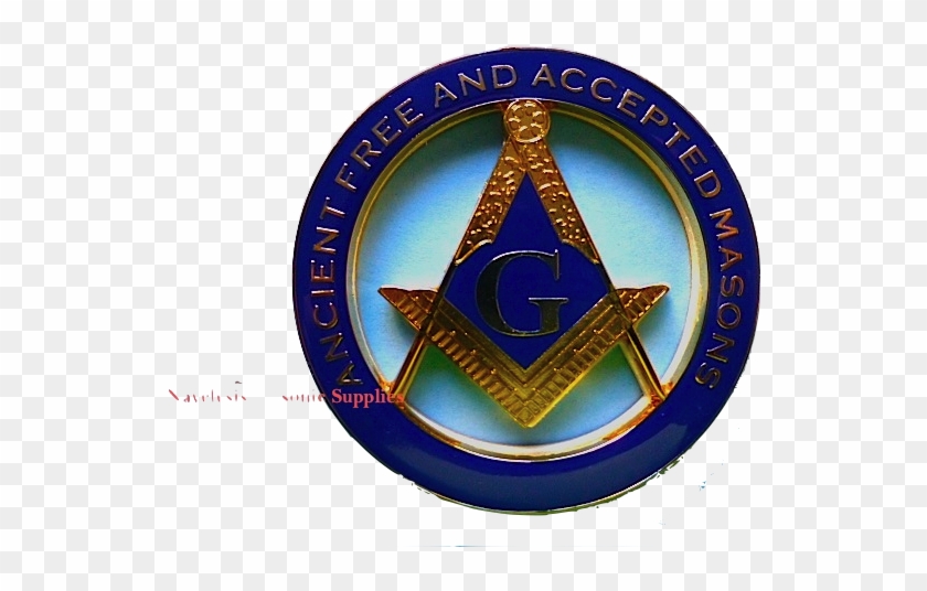 Blue Lodge Auto Emblem Af&am Master Mason - Badge, HD Png Download ...