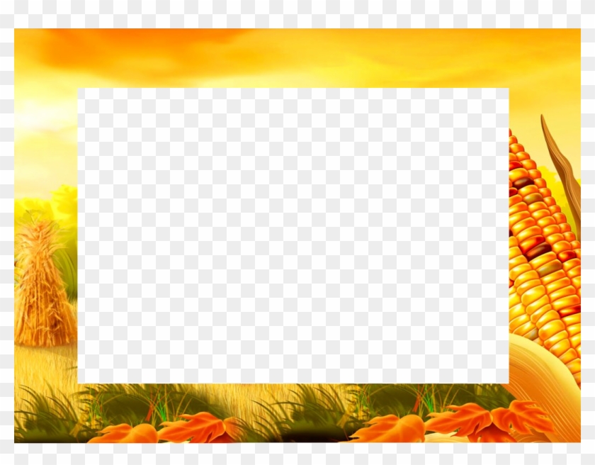 Fall Corn - Picture Frame, HD Png Download - 1065x781(#540187) - PngFind