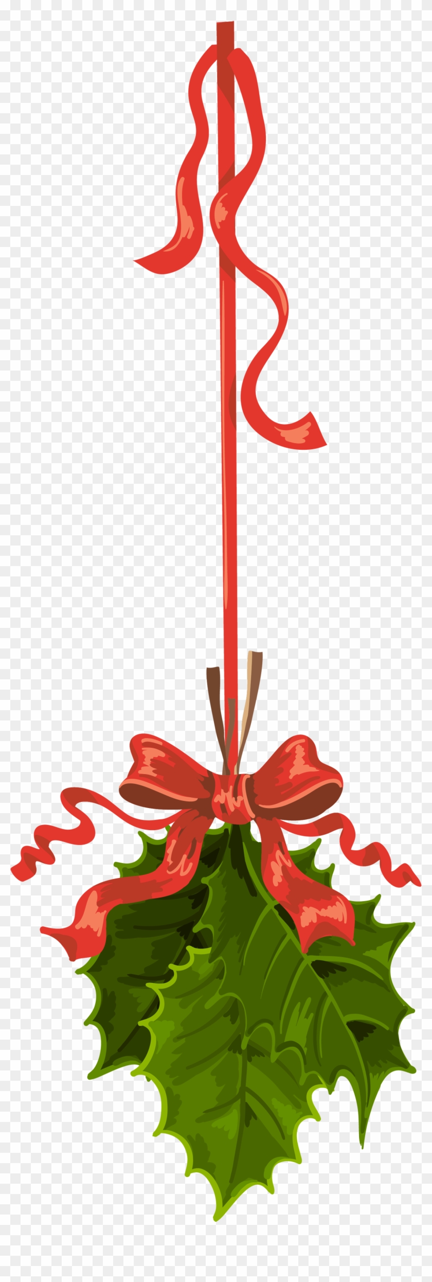 Transparent Christmas Hanging Mistletoe Png Clipart - Hanging Mistletoe ...
