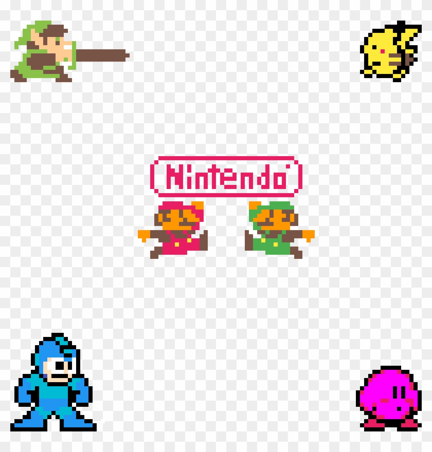 Nintendo Logo - 8 Bit Megaman, HD Png Download - 1200x1200(#542508 ...