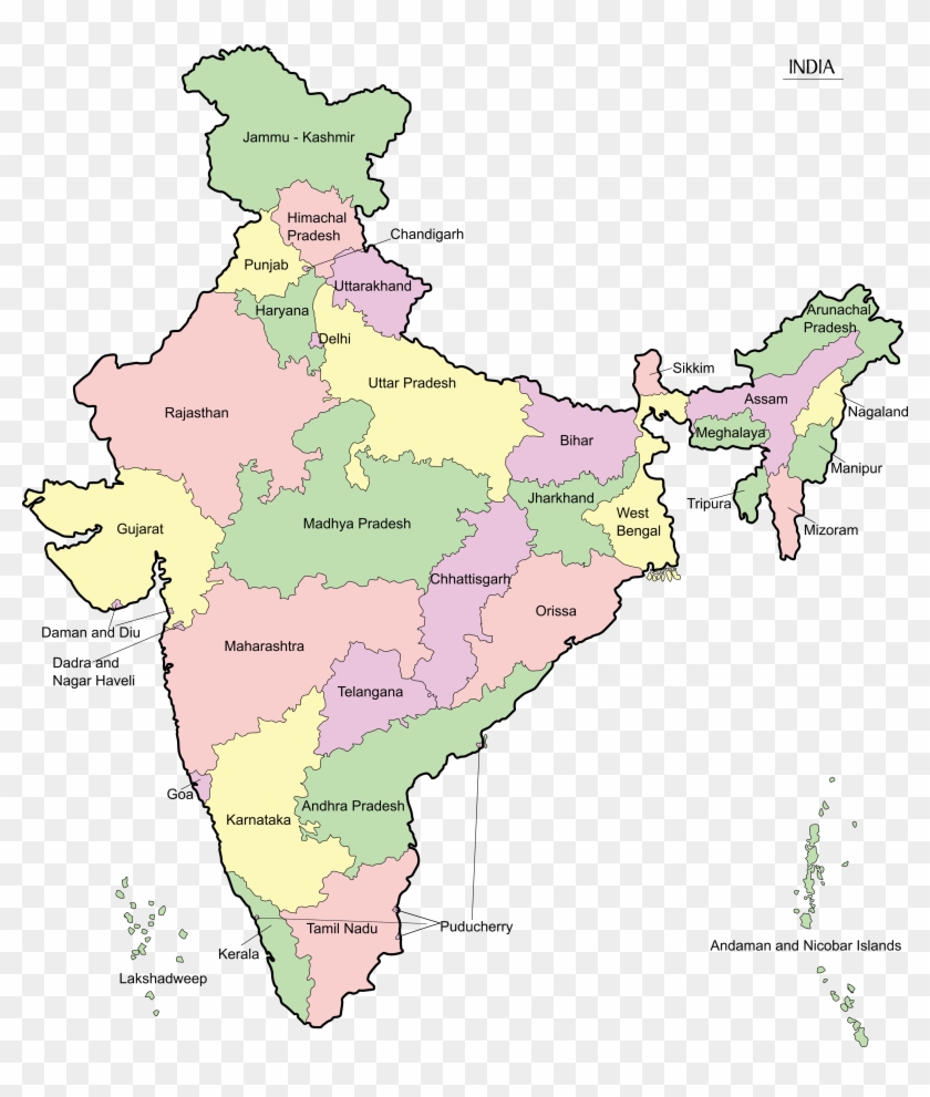 India Map En - High Resolution India Map, HD Png Download - 4965x5623 ...