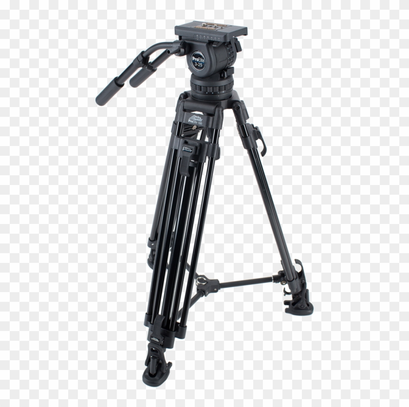 Professional Video Camera On Tripod Png