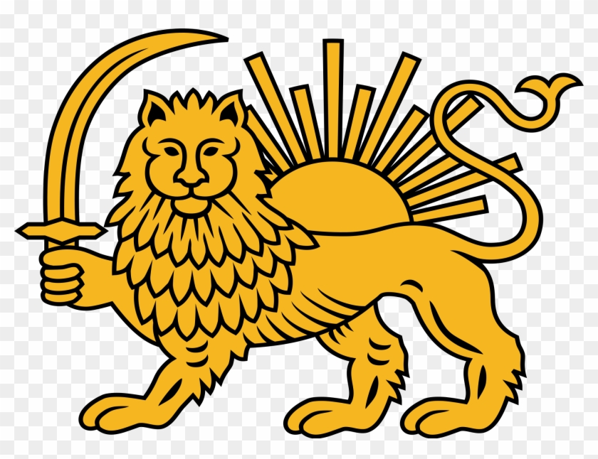 Transparent Emblem Lion - National Symbol Of Iran, HD Png Download ...
