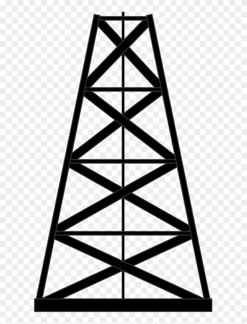 File - Derrick - Svg - Oil Derrick, HD Png Download - 607x1023(#5455321 ...