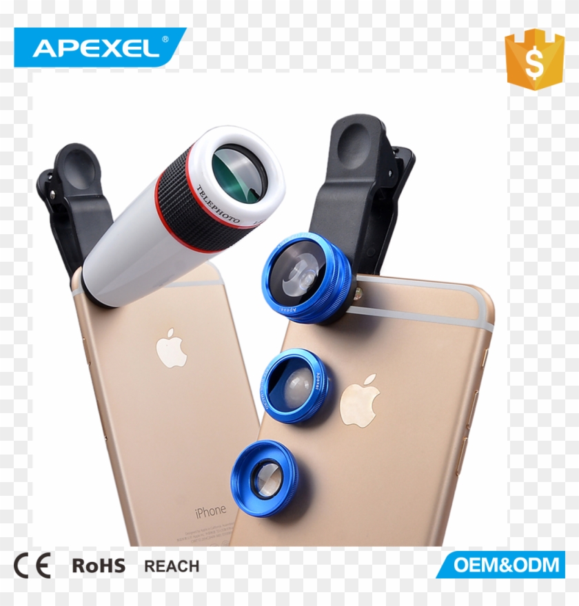 Apl-12xcx3 Clip 4 En 1 Lente De La Cámara Kit 12x Zoom - External ...
