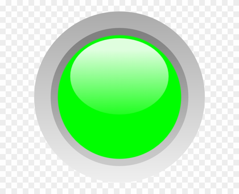 Green Circle Button Svg Clip Arts 600 X 600 Px - Green Led Circle, HD ...