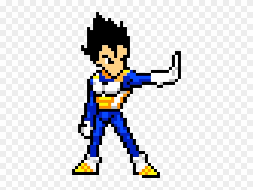 Vegeta - Pixel Vegeta, HD Png Download - 610x620(#555636) - PngFind
