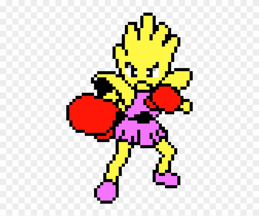 Hitmonchan - Pixel Art Hitmonchan, HD Png Download - 510x650(#5528270 ...