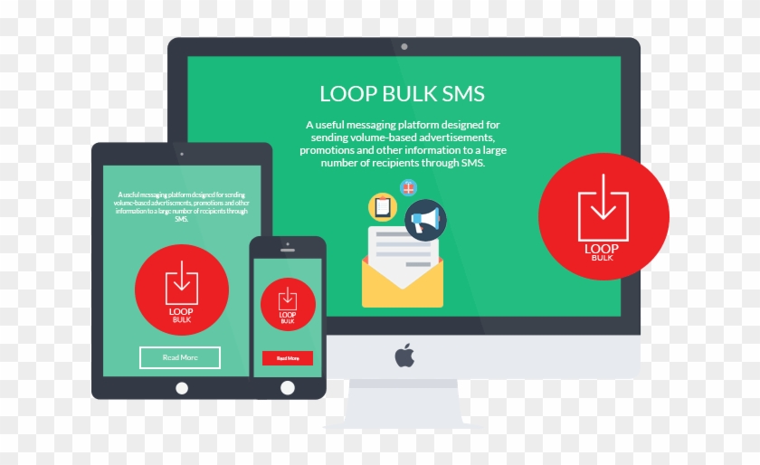 It Services Loop Bulk Sms - Graphic Design, HD Png Download - 708x485 ...