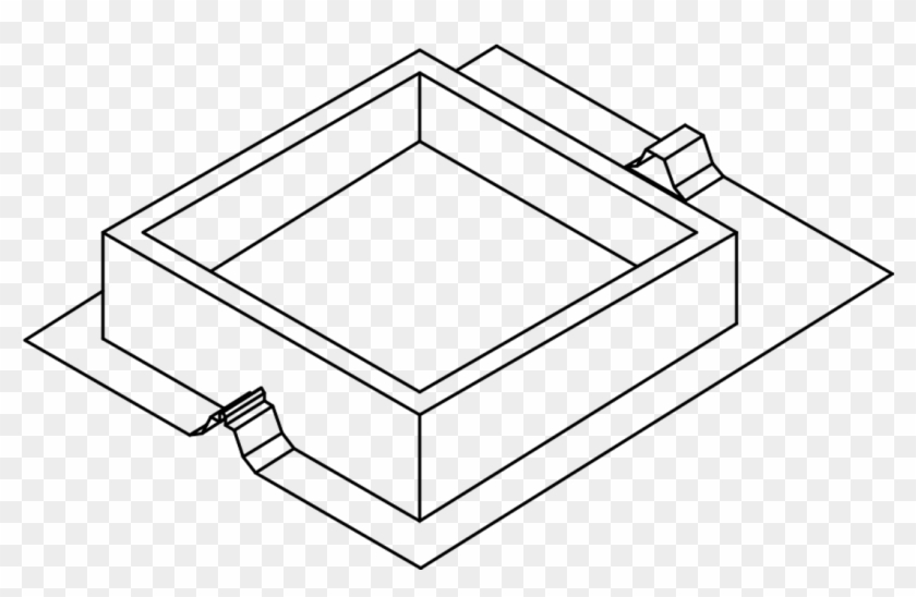 Cmb7 Standing Seam Curb - Line Art, HD Png Download - 1149x695(#5583505 ...
