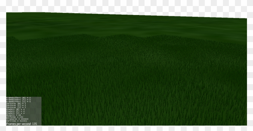 I Made A Simple, 6 Tri Grass Blade Model And Generated - Field, HD Png ...