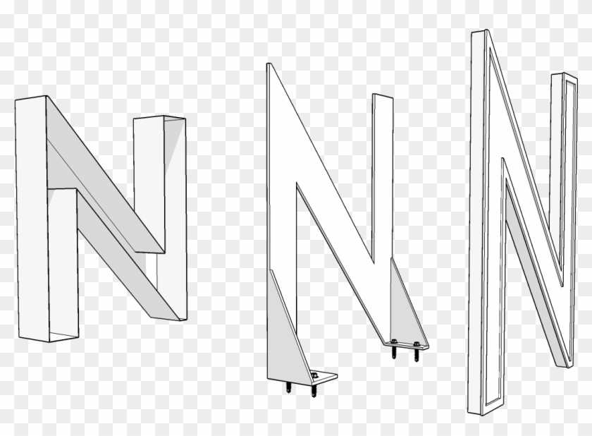 Bottom Mount Channel Letters - Wood, HD Png Download - 1632x905 ...