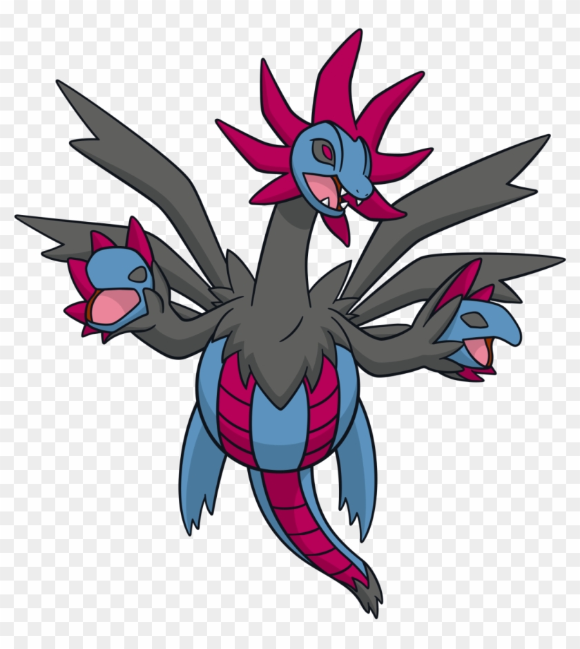 Global Link Pokemon Shiny Hydreigon Hd Png Download 1121x12005596446 Pngfind