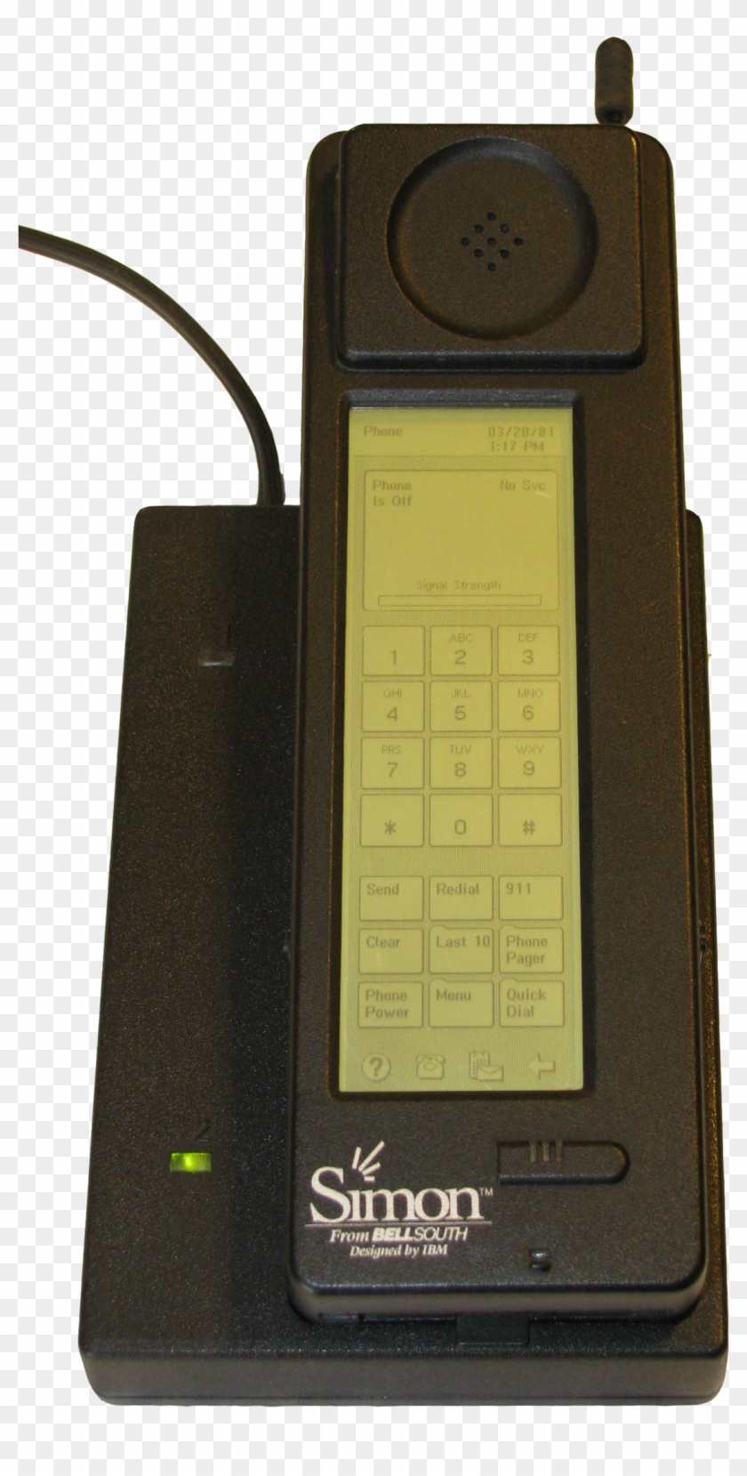 Ibm Simon, HD Png Download - 1200x2229(#565354) - PngFind
