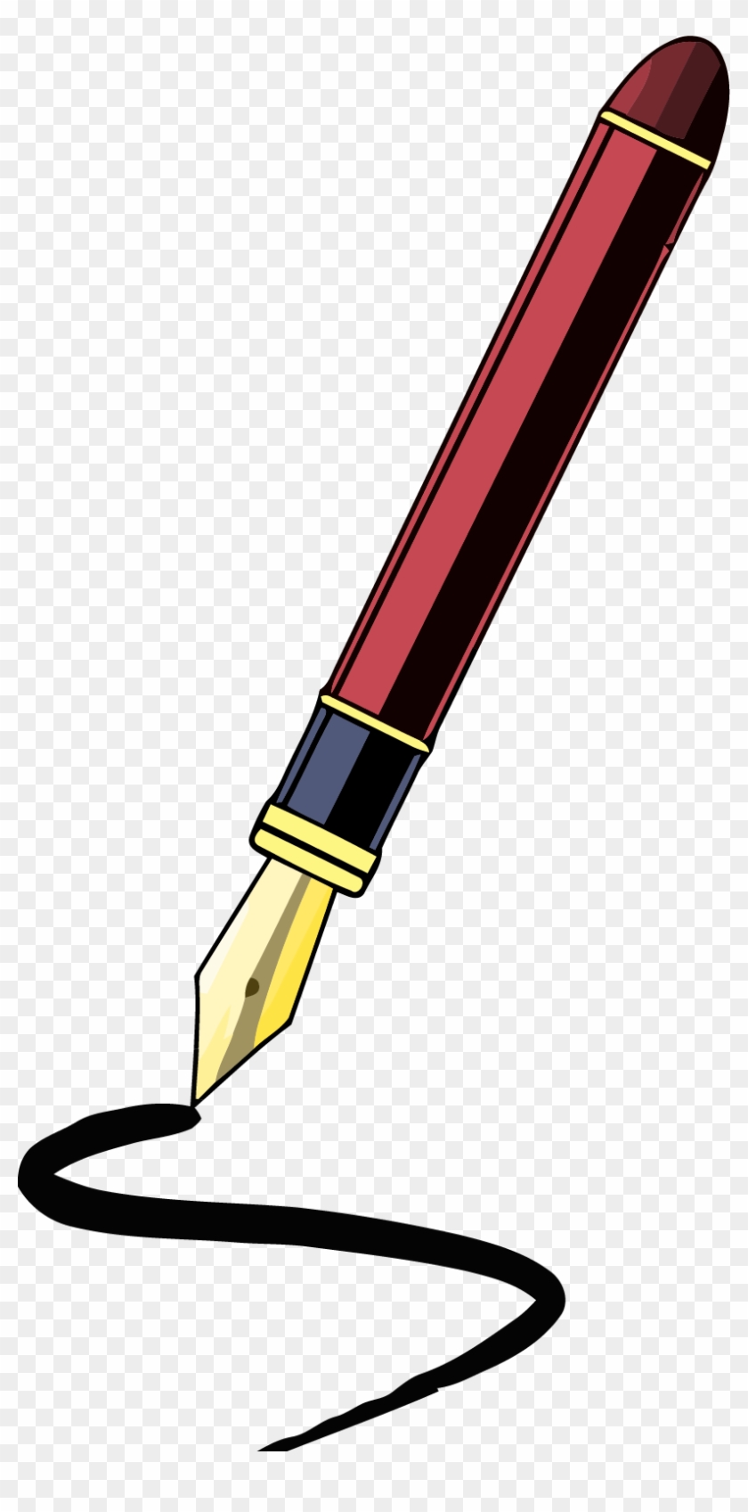 Fancy Pen Clipart Png - Pen Clip Art, Transparent Png - 814x1616 ...